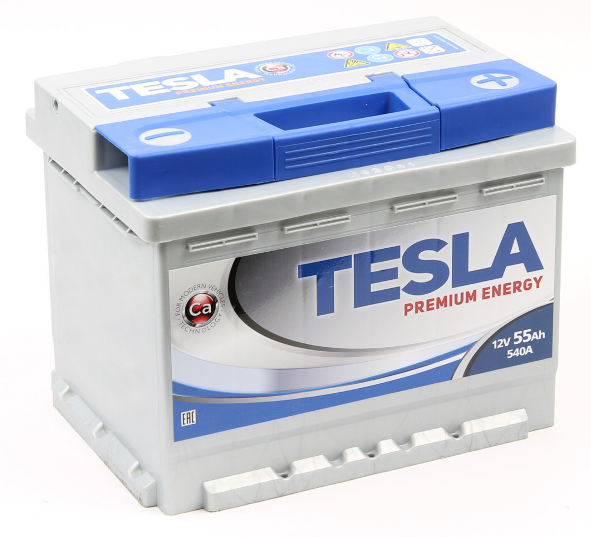 TESLA Premium 12V 55Ah 540A jobb+ akkumulátor - Tesla - Akku96 webáruház